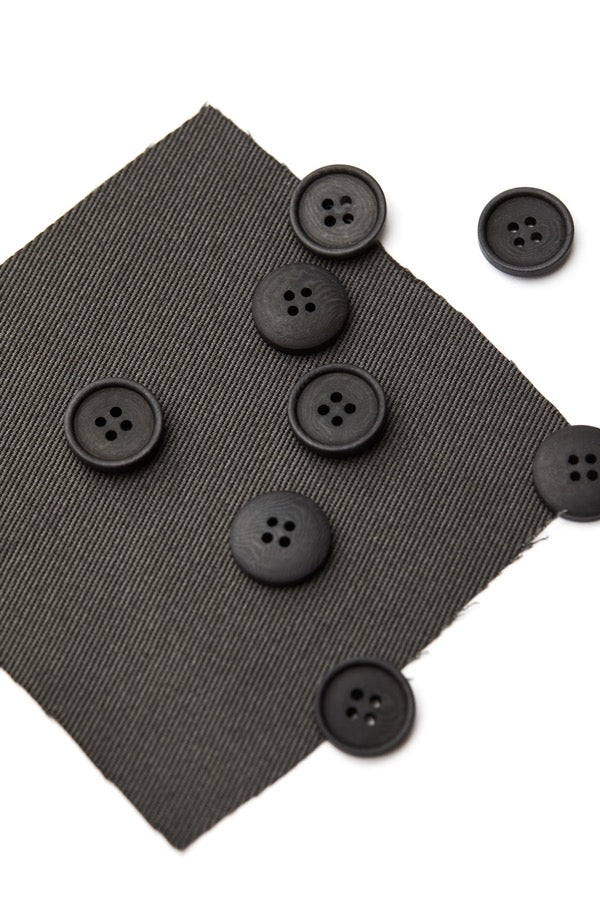 mind the MAKER® BLAZE COROZO BUTTONS • Calm Grey • 15mm or 20mm • Pattern Scissors Frock