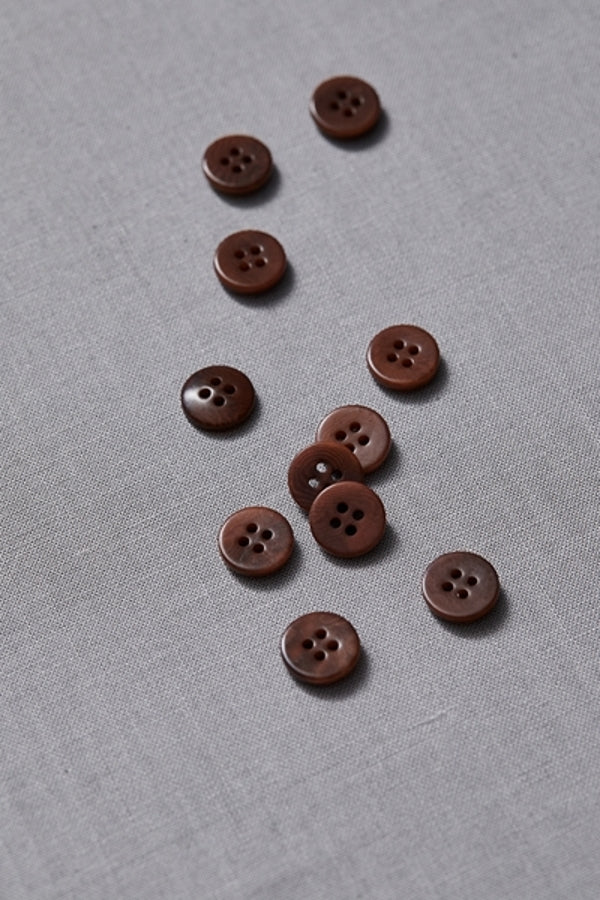 COROZO BUTTONS • Pecan • 11mm or 15mm – Pattern Scissors Frock