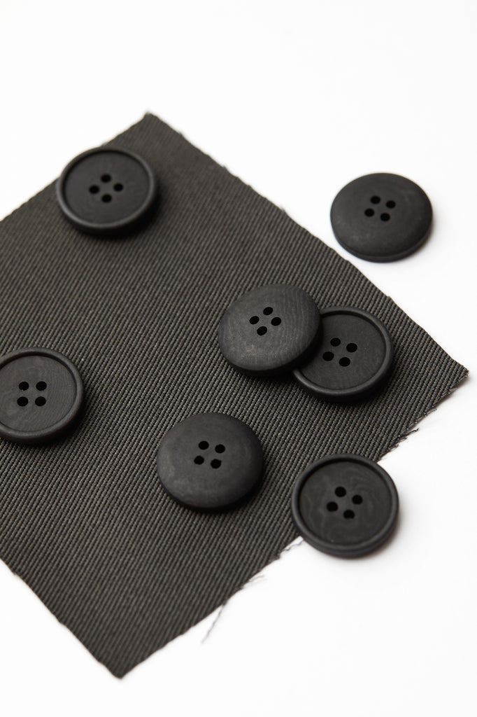 mind the MAKER® BLAZE COROZO BUTTONS • Calm Grey • 15mm or 20mm • Pattern Scissors Frock