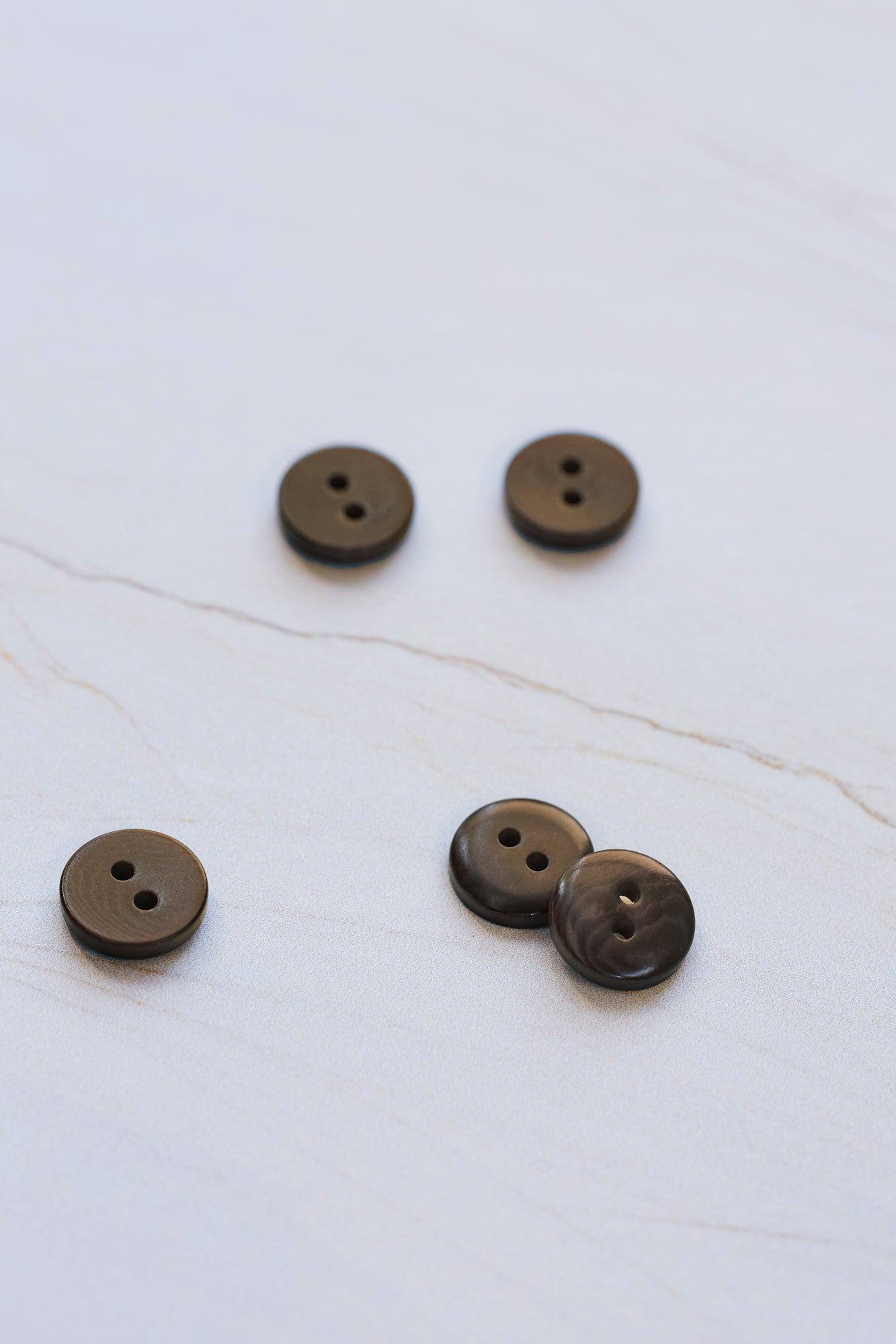 mind the MAKER® 2-HOLE COROZO BUTTONS • Umber • 11mm • Pattern Scissors Frock