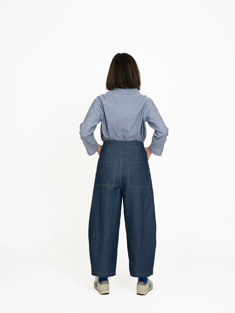 BARREL-LEG TROUSERS • The Assembly Line • Pattern Scissors Frock ...