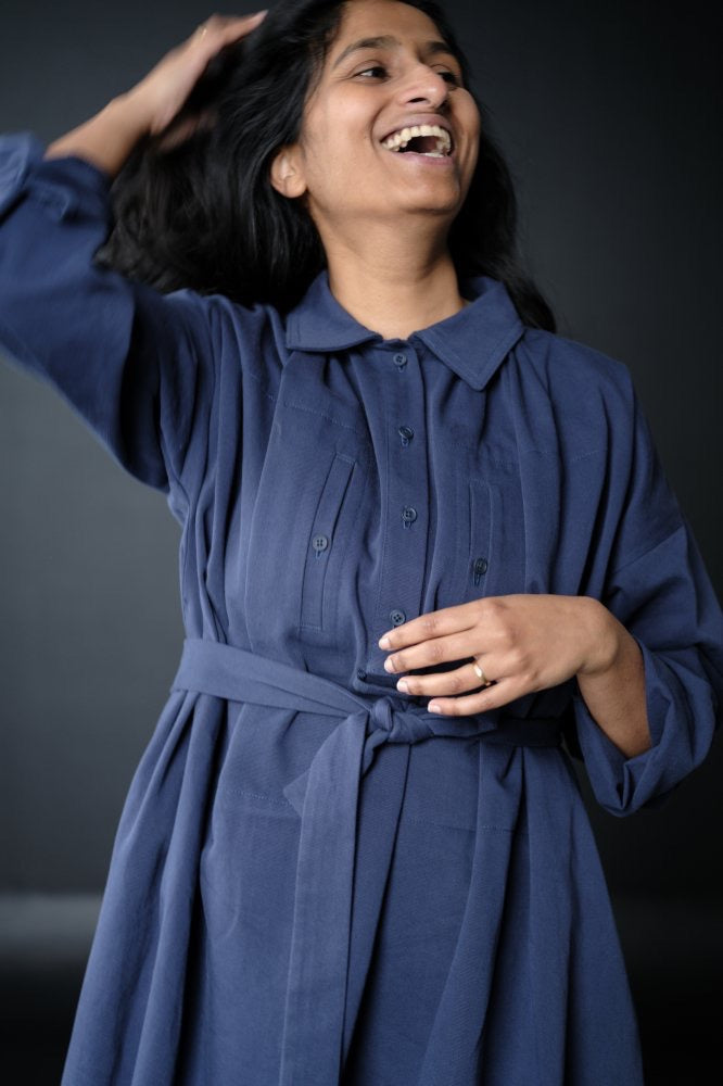 ORGANIC SANDED TWILL 271gsm • Noah Navy $59.00/metre by Merchant ...