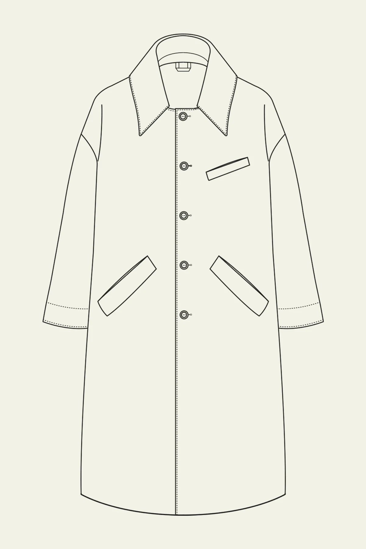 THE MODERN SEWING CO • DARCY COAT • PDF Pattern • Pattern Scissors Frock