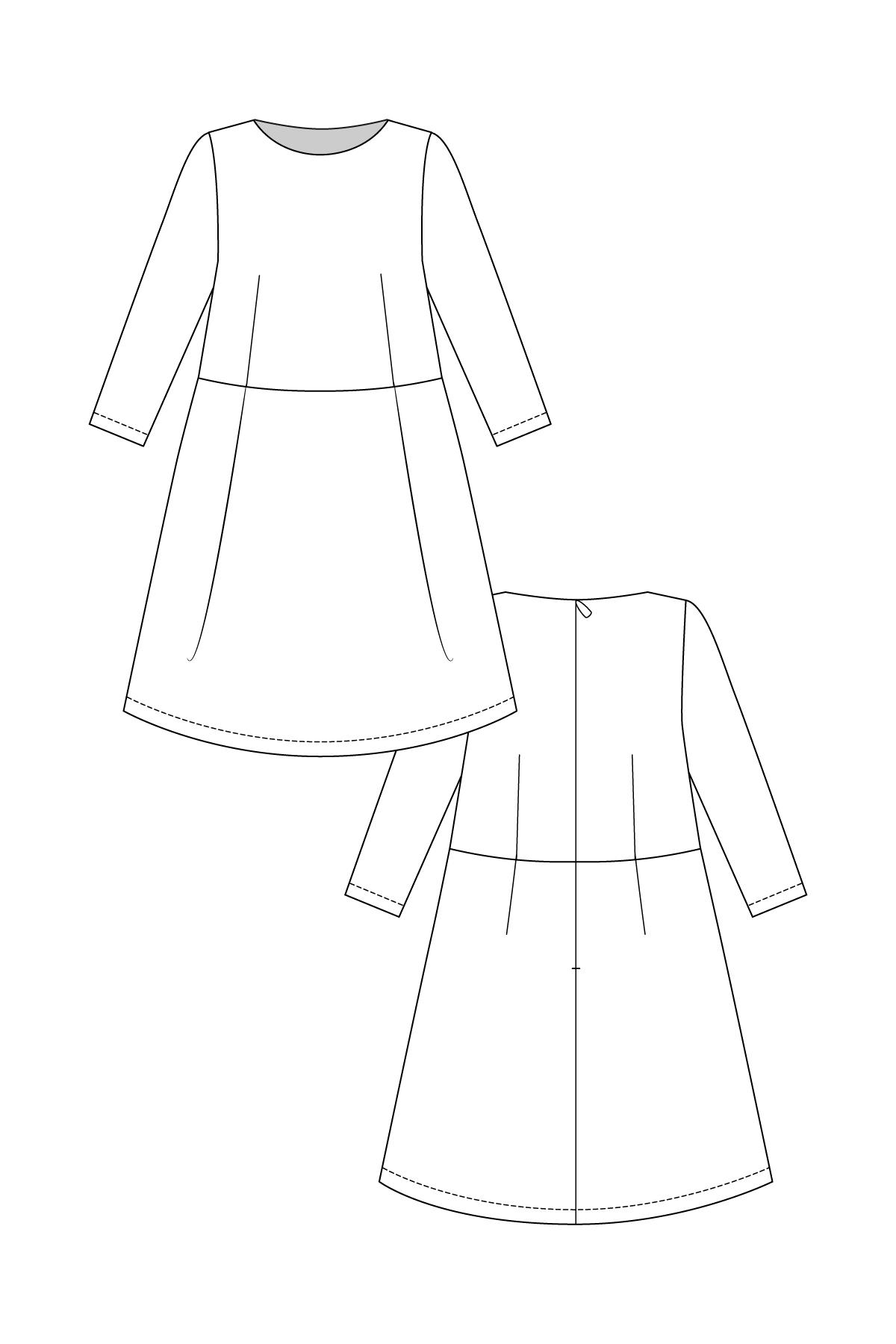 LEXI A-LINE DRESS • PDF Sewing Pattern • Pattern Scissors Frock