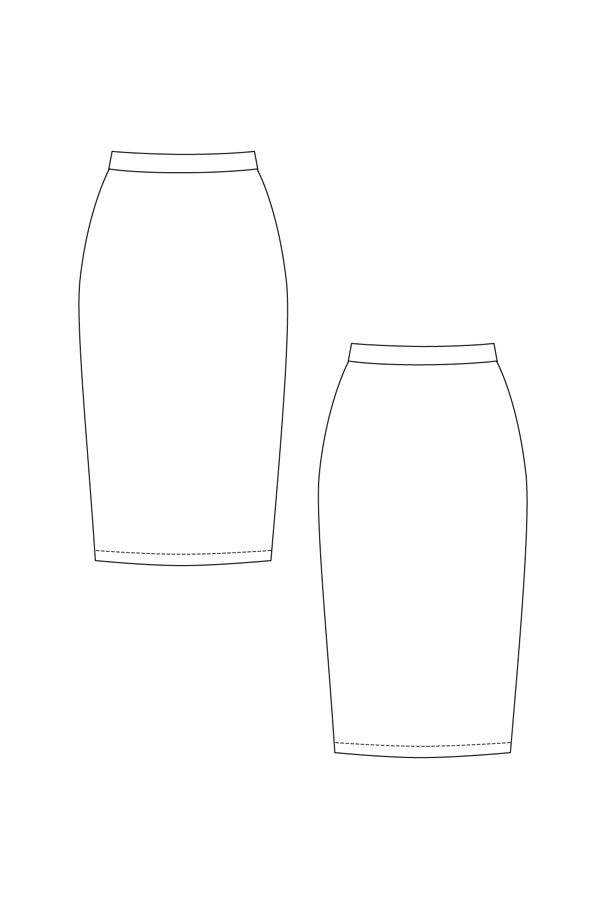 SHADI PENCIL SKIRT • PDF Pattern • Pattern Scissors Frock