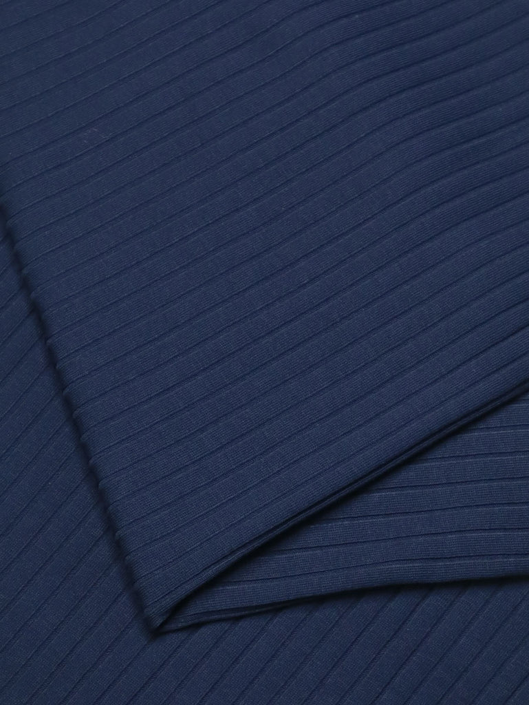 mind the MAKER® • ORGANIC WIDE DERBY RIB • Indigo Night $49.00/metre ...