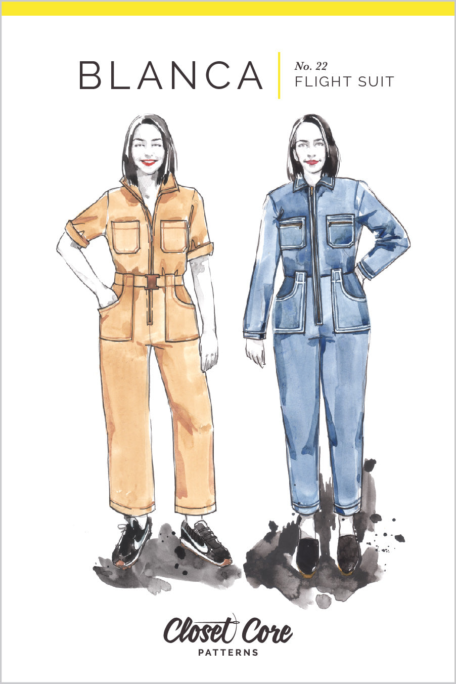 CLOSET CORE PATTERNS • BLANCA FLIGHT SUIT • PATTERN SCISSORS FROCK ...