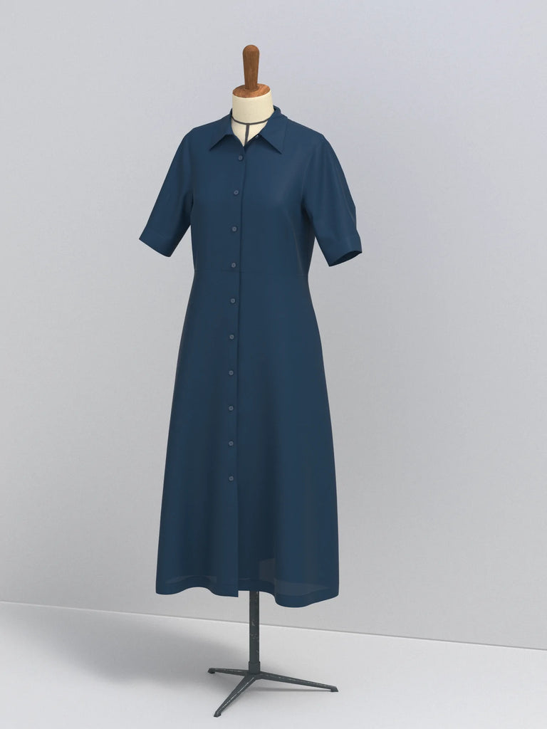 THE ASSEMBLY LINE PATTERNS •SHIRT DRESS • PATTERN SCISSORS FROCK ...