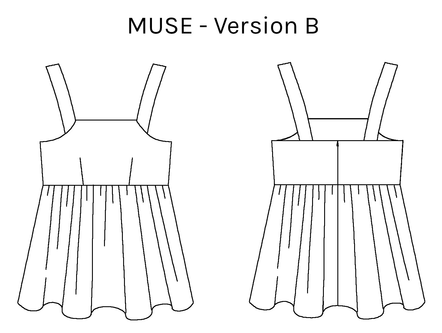 MUSE TOP & DRESS • P&M Patterns • Patterns Scissors Frock – Pattern ...
