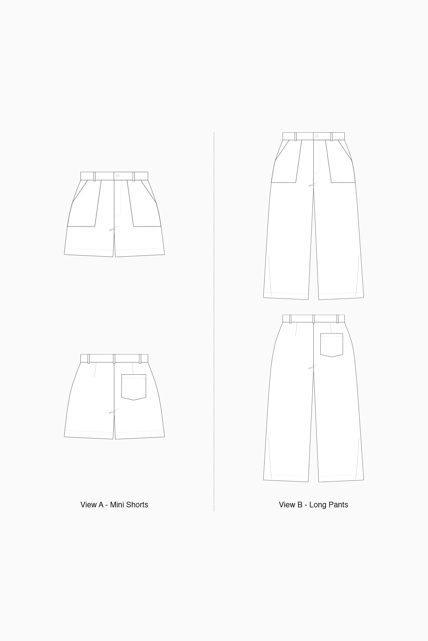 COMMON STITCH • BOTTLEBRUSH PANTS & SHORTS • Paper Pattern • Pattern ...
