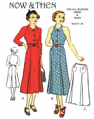 THE ALL SEASONS DRESS & SKIRT PATTERN • Til The Sun Goes Down • Pattern ...