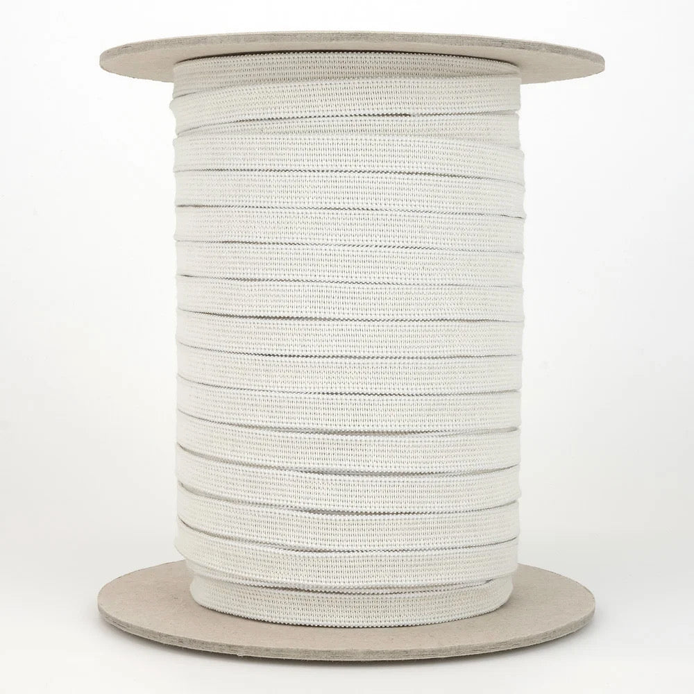 ORGANIC COTTON ELASTIC • Strong • Natural Un-dyed 9.5mm at Pattern ...