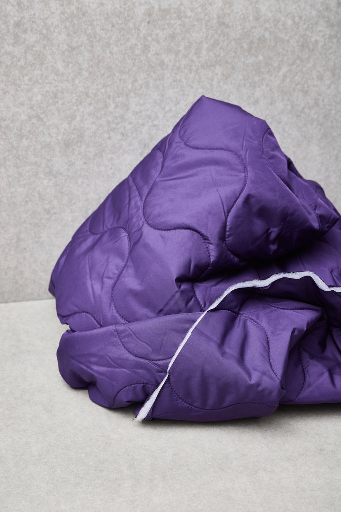 mind the MAKER® THELMA THERMAL QUILT • WAVE • Plum • Pattern Scissors Frock